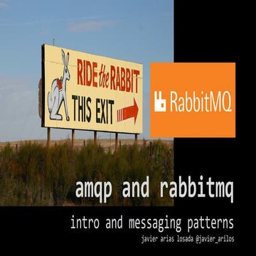 Rabbitmq Amqp Intro Messaging Patterns Ppt
