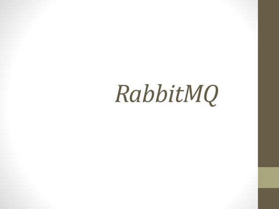 Mule with rabbit mq | PPT