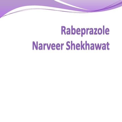 Rabeprazole 20 medical ppt | PPTX