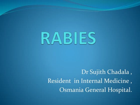 Rabies ppt | PPT