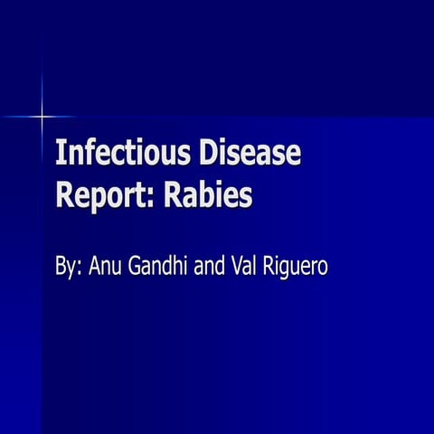rabies.ppt | Infectious Diseases | Diseases and Conditions