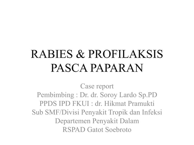 Rabies | PPTX