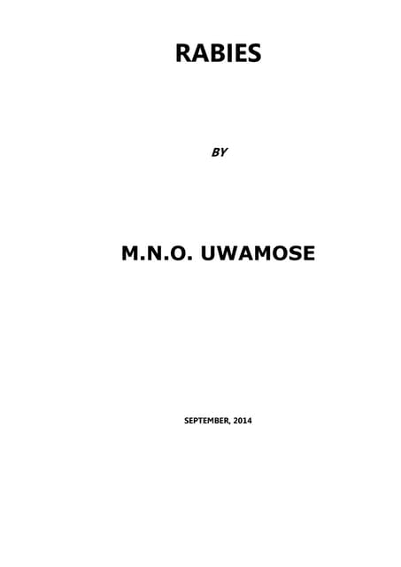 Rabies Awareness | PPT