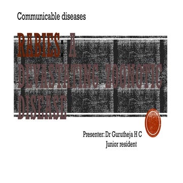 rabies epidemiology power point presentation | PPTX