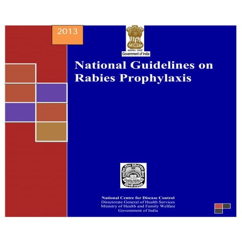 National Guidelines on Rabies Prophylaxis 2013 | PDF