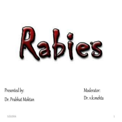 Rabies ppt | PPTX