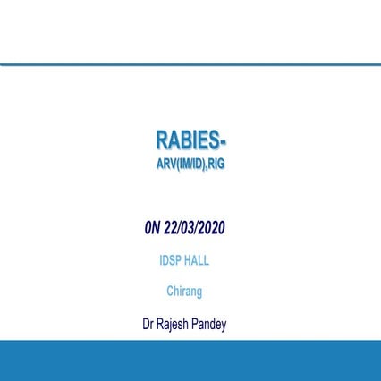 Rabies ppt rajesh | PPT