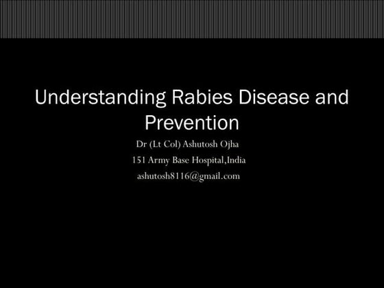 1.RABIES Awareness Presentaion powerpoint | PPTX | Infectious Diseases ...