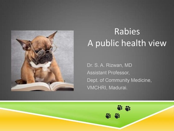 Rabies prevention and control | PPTX