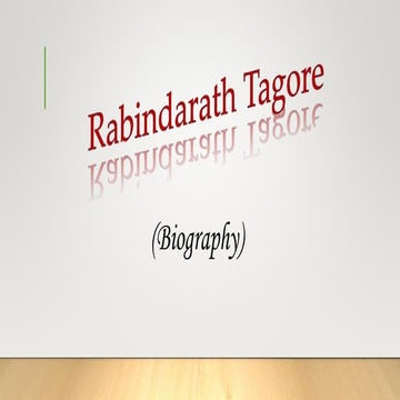 Rabindarath tagore | PPTX