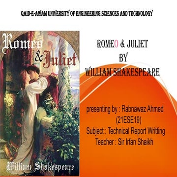 ROMEO AND JULIET by William Shakespeare | PPT