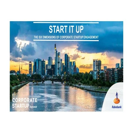 6 Dimensions of Corporate Startup Engagement in a Bank: Case of ...