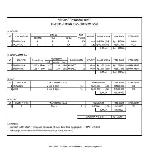 Rab pos security km 1.5 | PDF