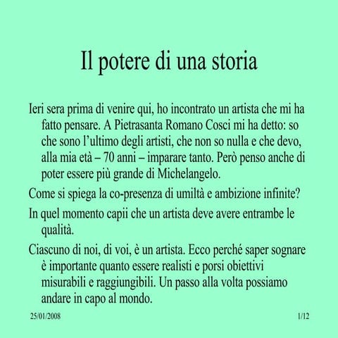 Raccontare Una Storia | PPT