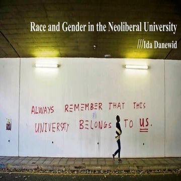 Race and gender in the neoliberal university | PDF
