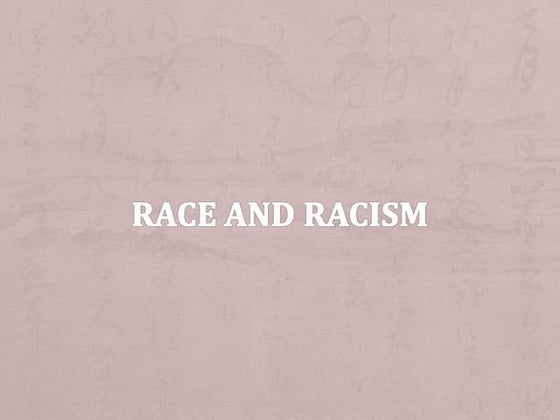 Racism Presentation | PPT | Debated Sensitive Social Issues | Sensitive ...