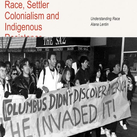 Race, settler colonialism and Indigenous resistance | PPT
