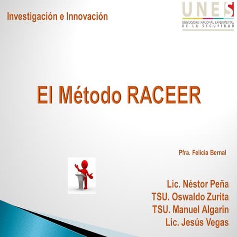 El Metodo Raceer | PPT