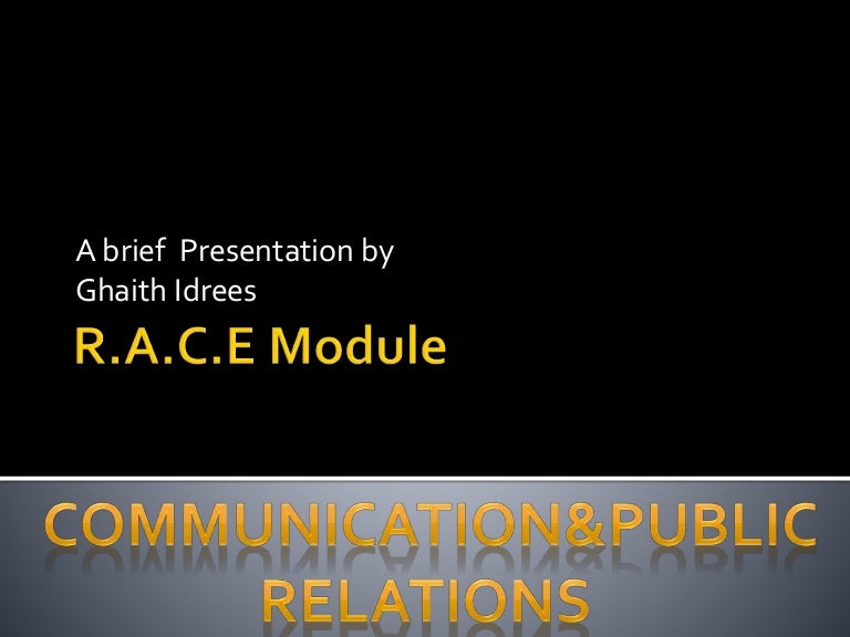 Race model public relation