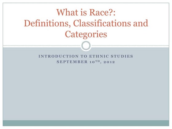 Insocio Lecture 9 Race And Ethnicity Pdf