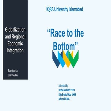 Race to the bottom | PPT | Free Download