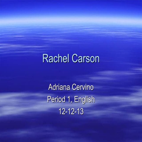 Rachel Carson | PPT