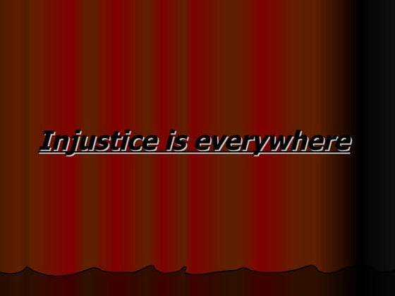 Injustice | PPSX