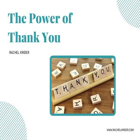 Understanding the Power of "Thank You" | PPT
