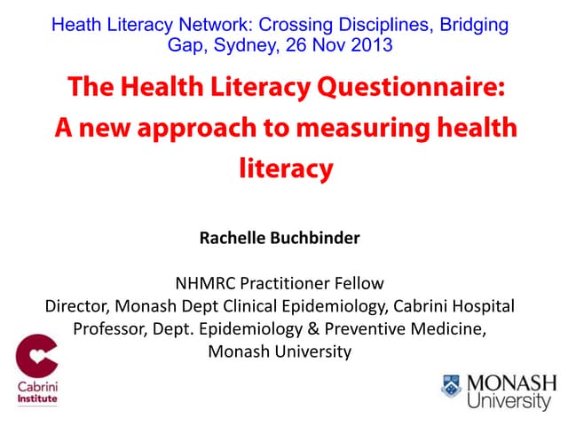 Don Nutbeam | The evolving concept of health literacy | PDF