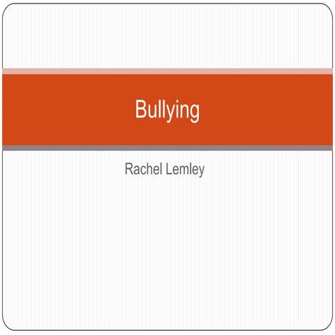 Bullying Quiz 3 | PPTX