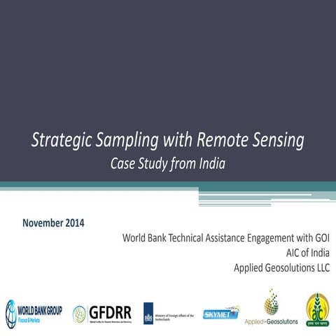 Strategic sampling with remote sensing | PPT