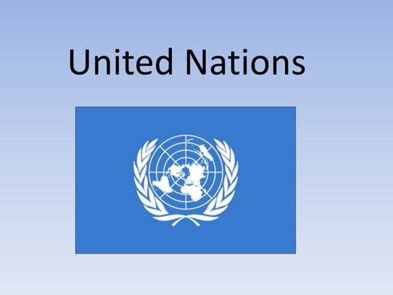 United nations | PPTX
