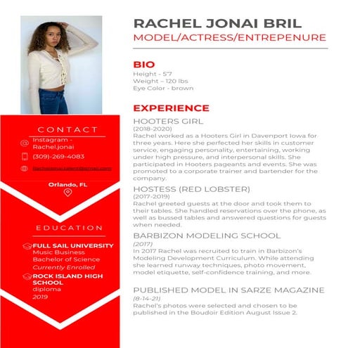 Rachel talent resume branded | PDF