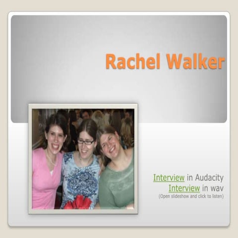Rachel walker | PPT