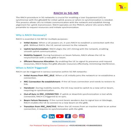 LTE RACH Procedure | PPTX