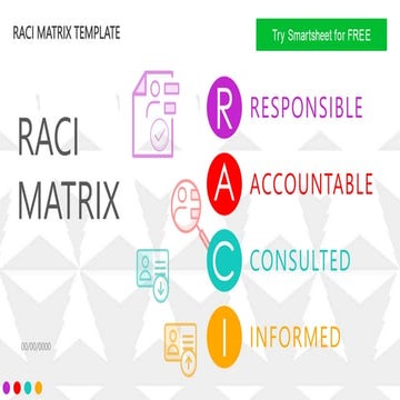 RACI Matrix in Portuguese with sample (PPTX) | PPTX