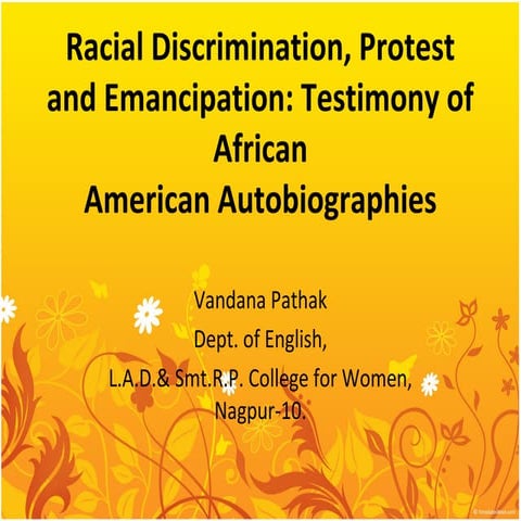 Racial discrimination, protest p pt | PPT