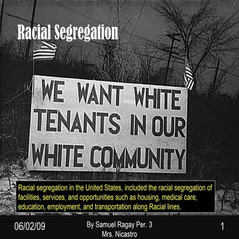 Racial Segregation | PPT
