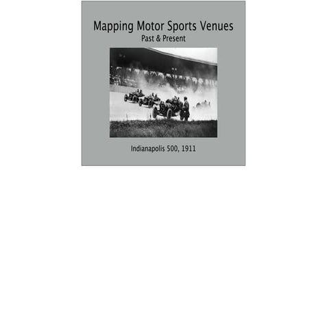 Mapping Motor Racing Venues | PPT