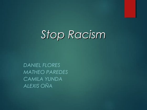 Racism Presentation | PPT | Debated Sensitive Social Issues | Sensitive ...