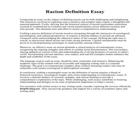 Racism Definition Essay.pdf