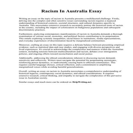 Racism In Australia Essay.pdf