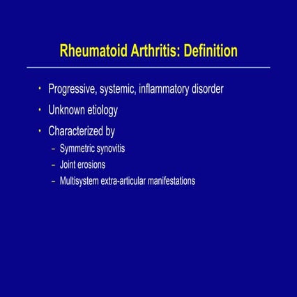 rheumatoid arthritis | PPT