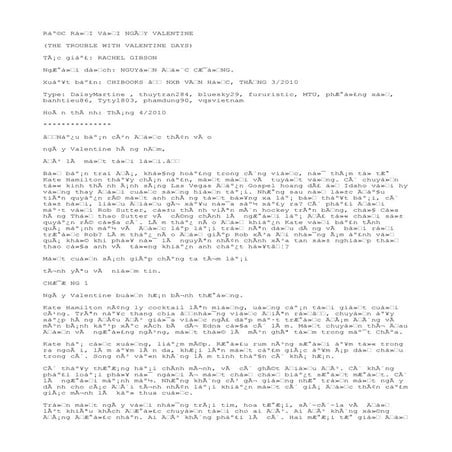 Rac roi voi ngay valentine | TXT