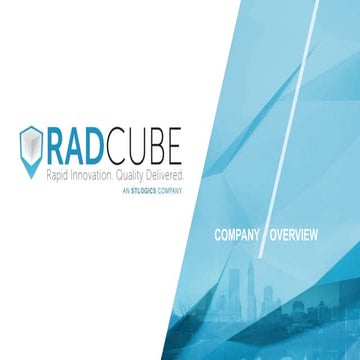 RADcube| Leveraging Digital Experiences for Enterprises | PPT