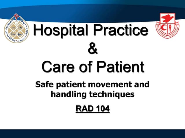 Safe transfer of patient | PPTX