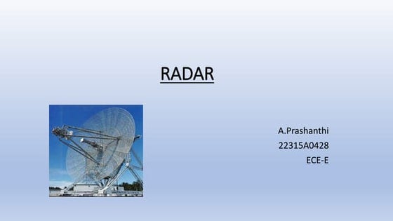 Radar basics | PPT