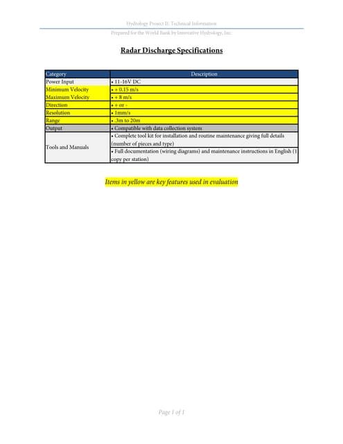 Radar Explanation | PDF