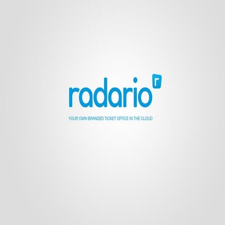 Sergey Suchkov on Radario Ticket Service at Futur en Seine 2014 | PDF