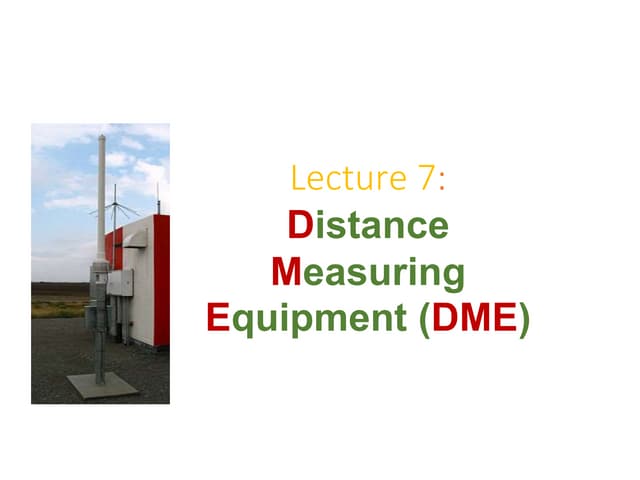 Doppler VHF Omni Directional Range (DVOR) | PPTX